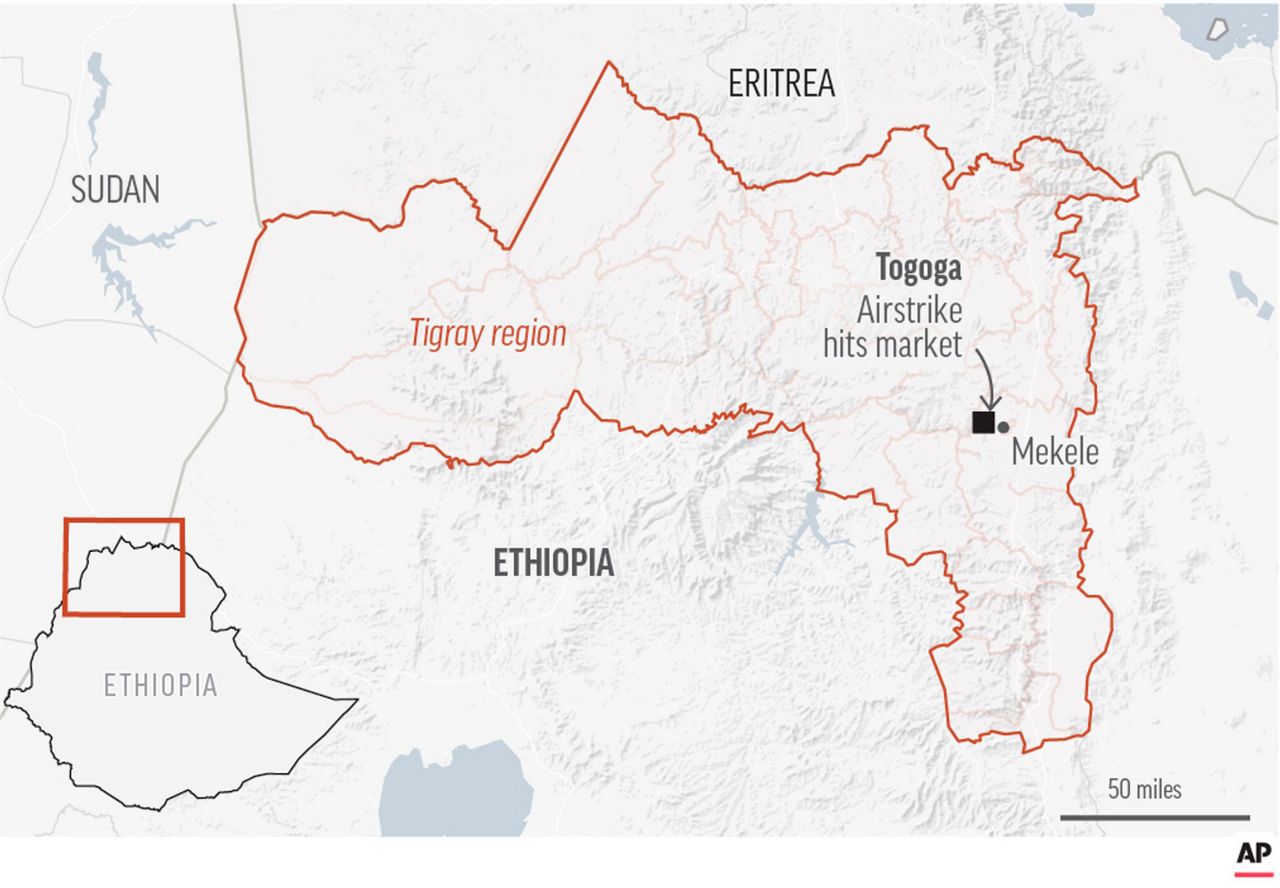 Ethiopia confirms Tigray airstrike, says fighters targeted