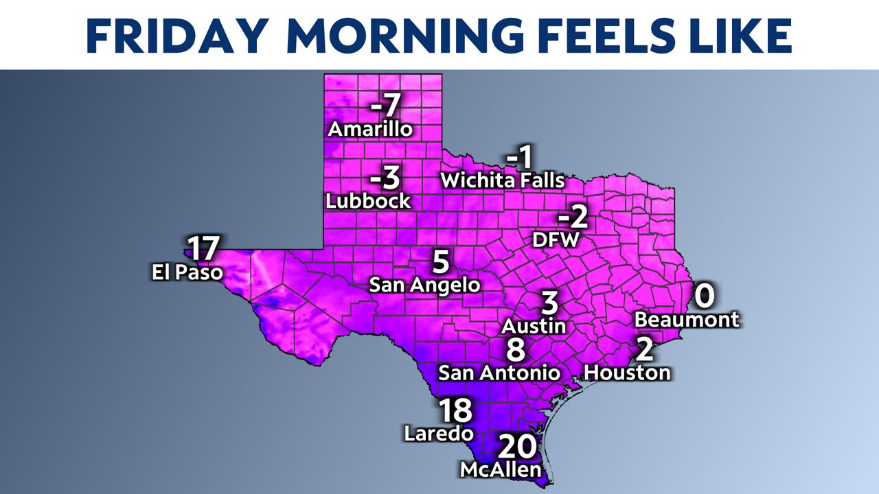 Dangerous cold moving into Texas later this week