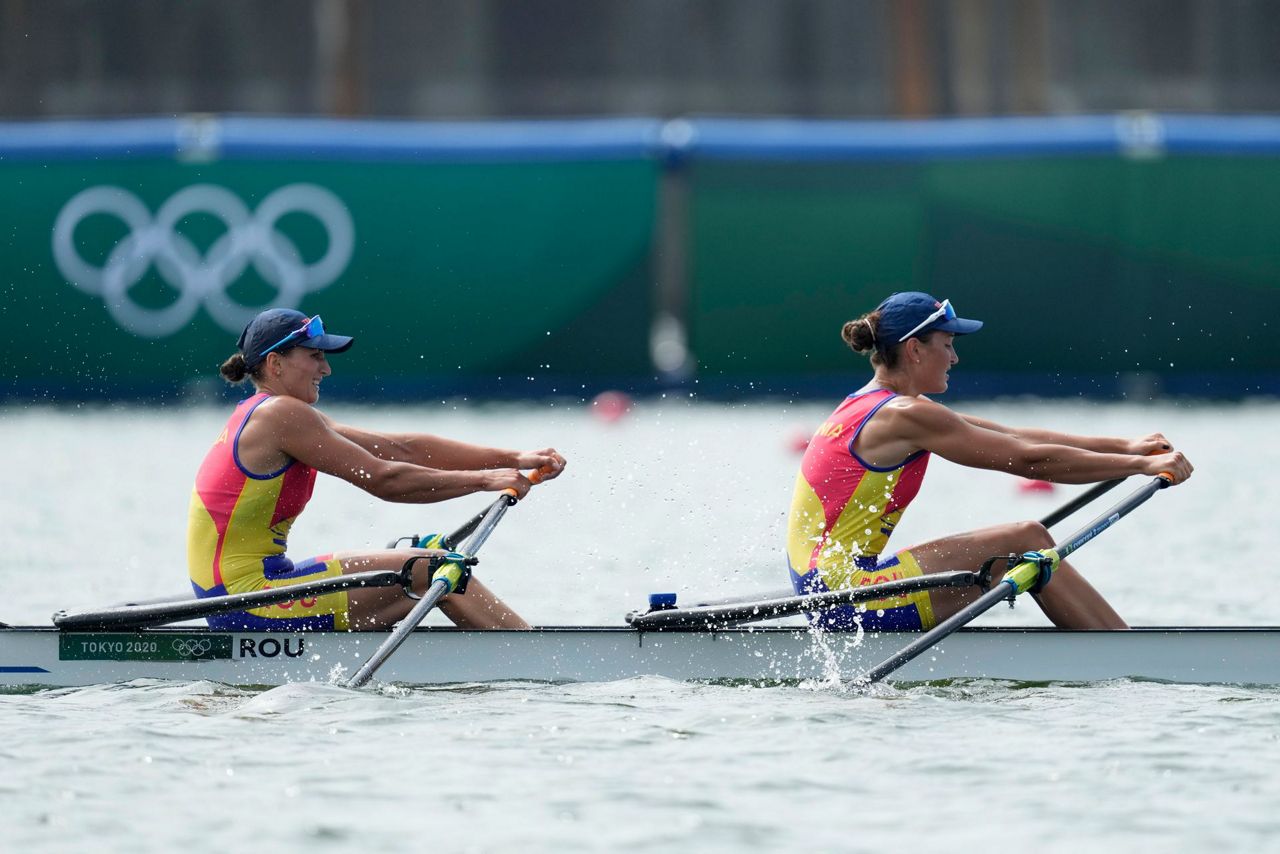 Olympics Latest: Romania wins women's double sculls