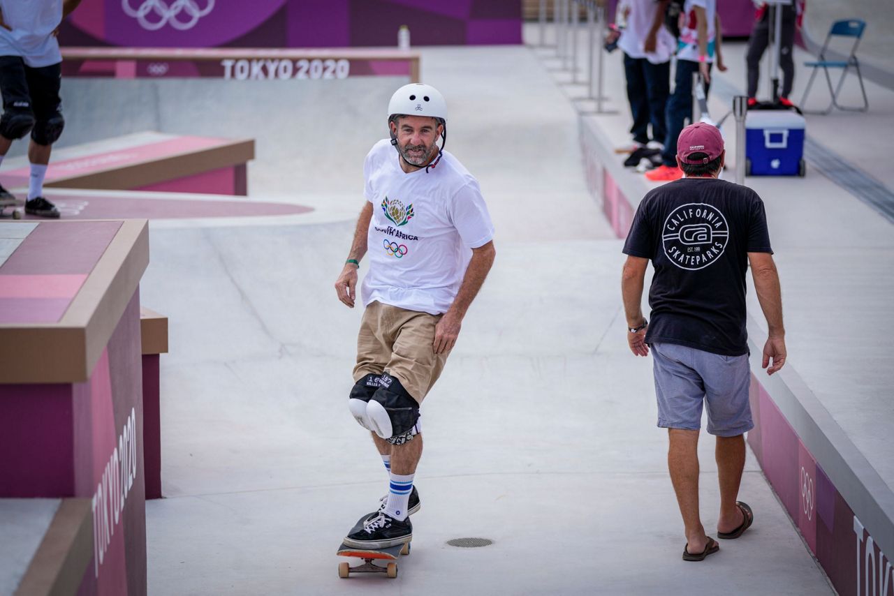At 46, African skateboarder finally wows mom at Tokyo Games