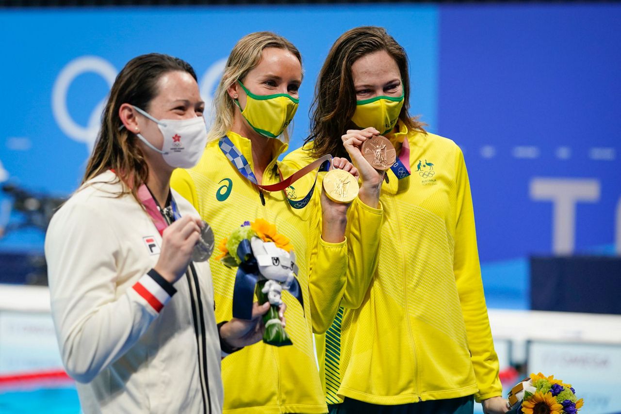 Haughey wins 2nd Olympic swimming medal for Hong Kong