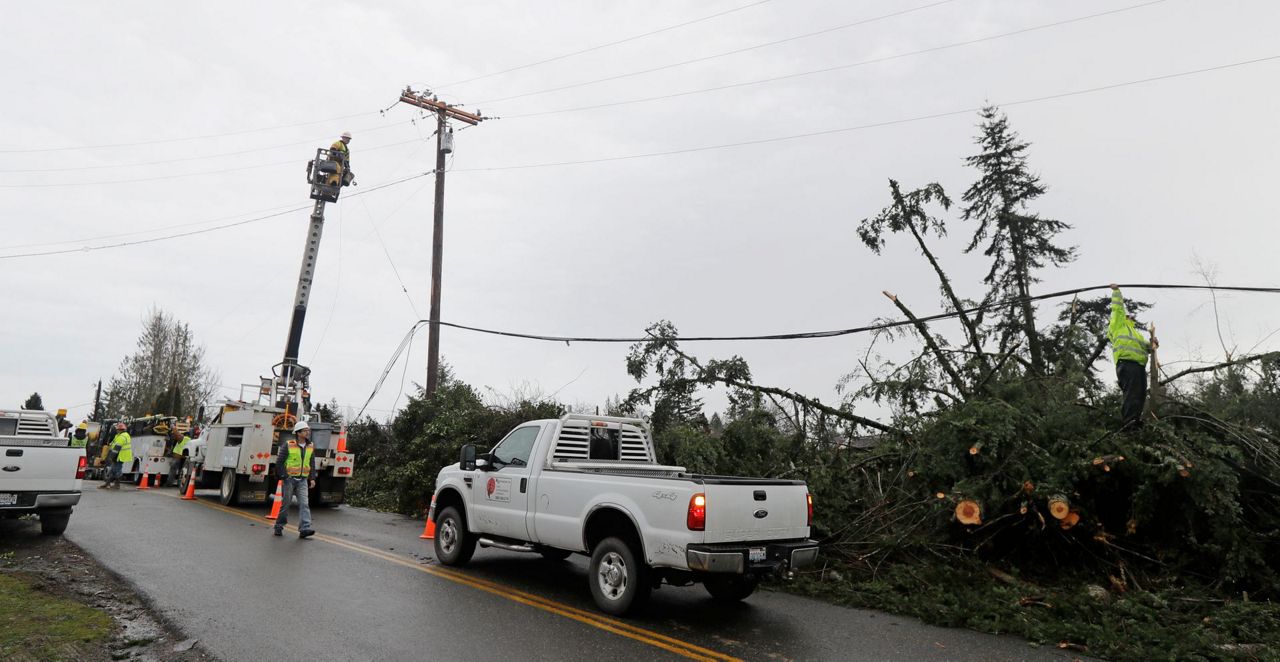 Crews assess damage from Washington state tornado