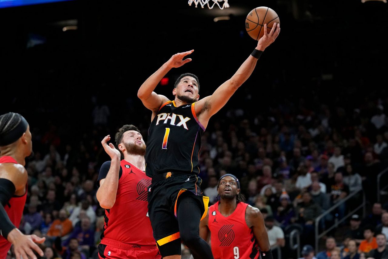 Grant hits jumper at buzzer, Trail Blazers top Suns 108-106