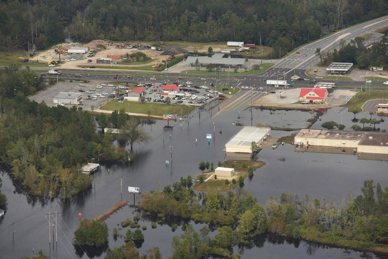 After the hurricane comes the deluge on South Carolina coast