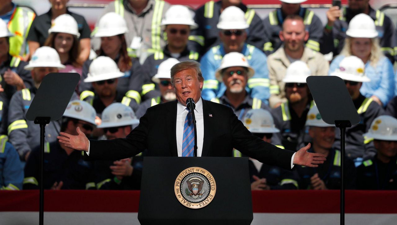 Want a bridge? Trump blurs line between governing, campaign