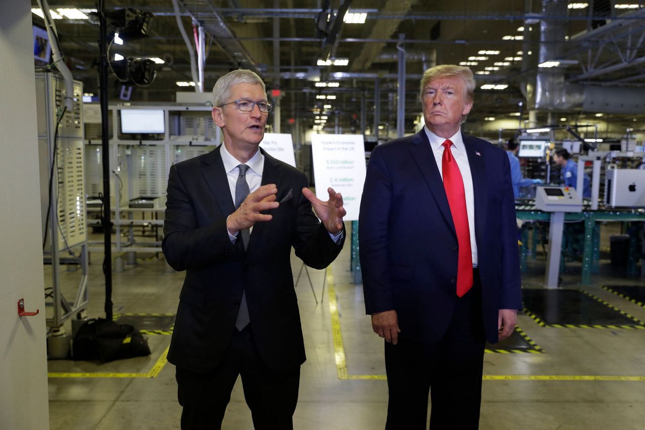 AP FACT CHECK: Trump’s false claim about Apple plant