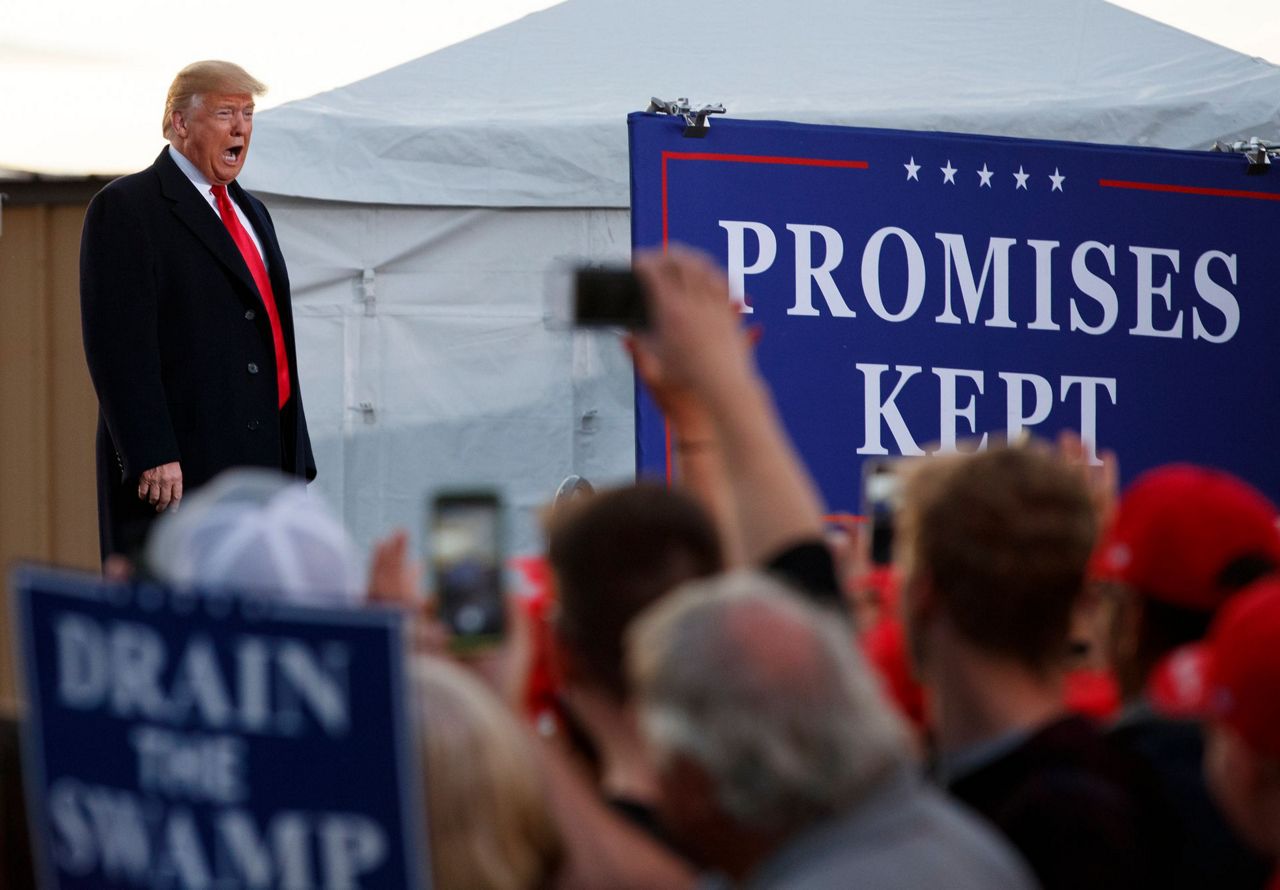 Trump says without evidence that Dems are behind 'caravan'