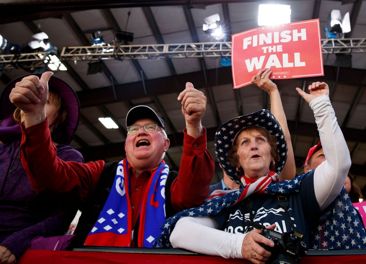 Trump says without evidence that Dems are behind 'caravan'