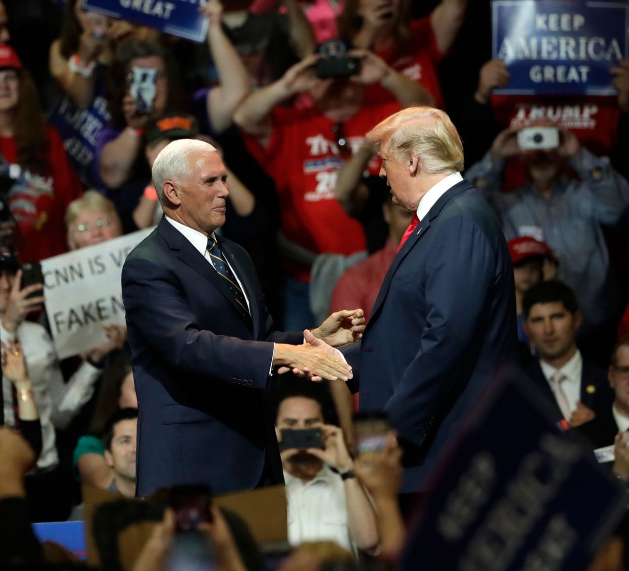Trump is returning to campaign roots at rally in Indiana
