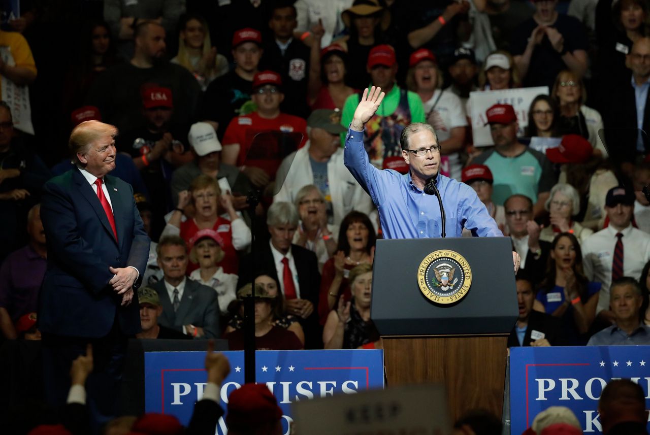Trump is returning to campaign roots at rally in Indiana