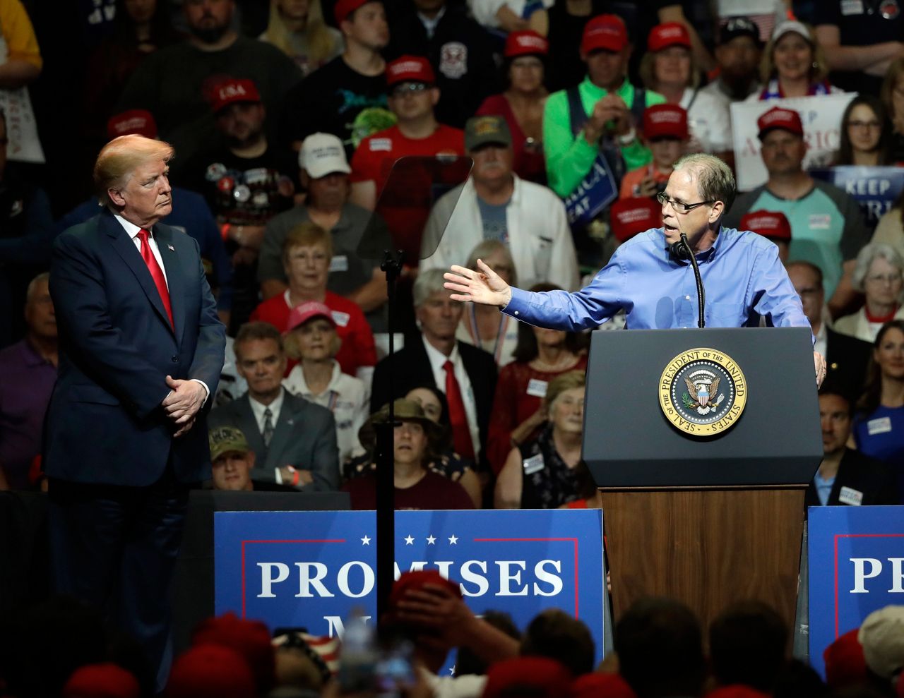 Trump is returning to campaign roots at rally in Indiana