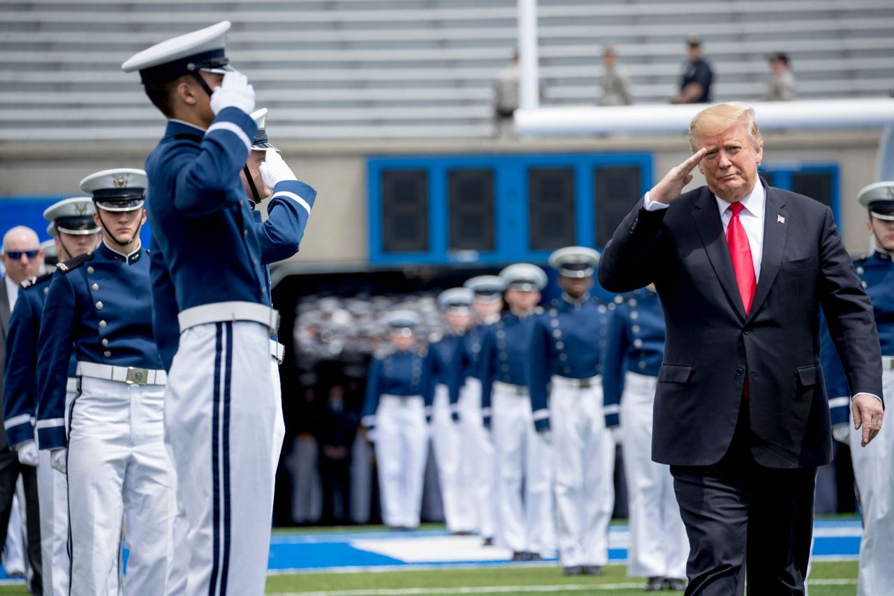 Trump addresses Air Force Academy graduates