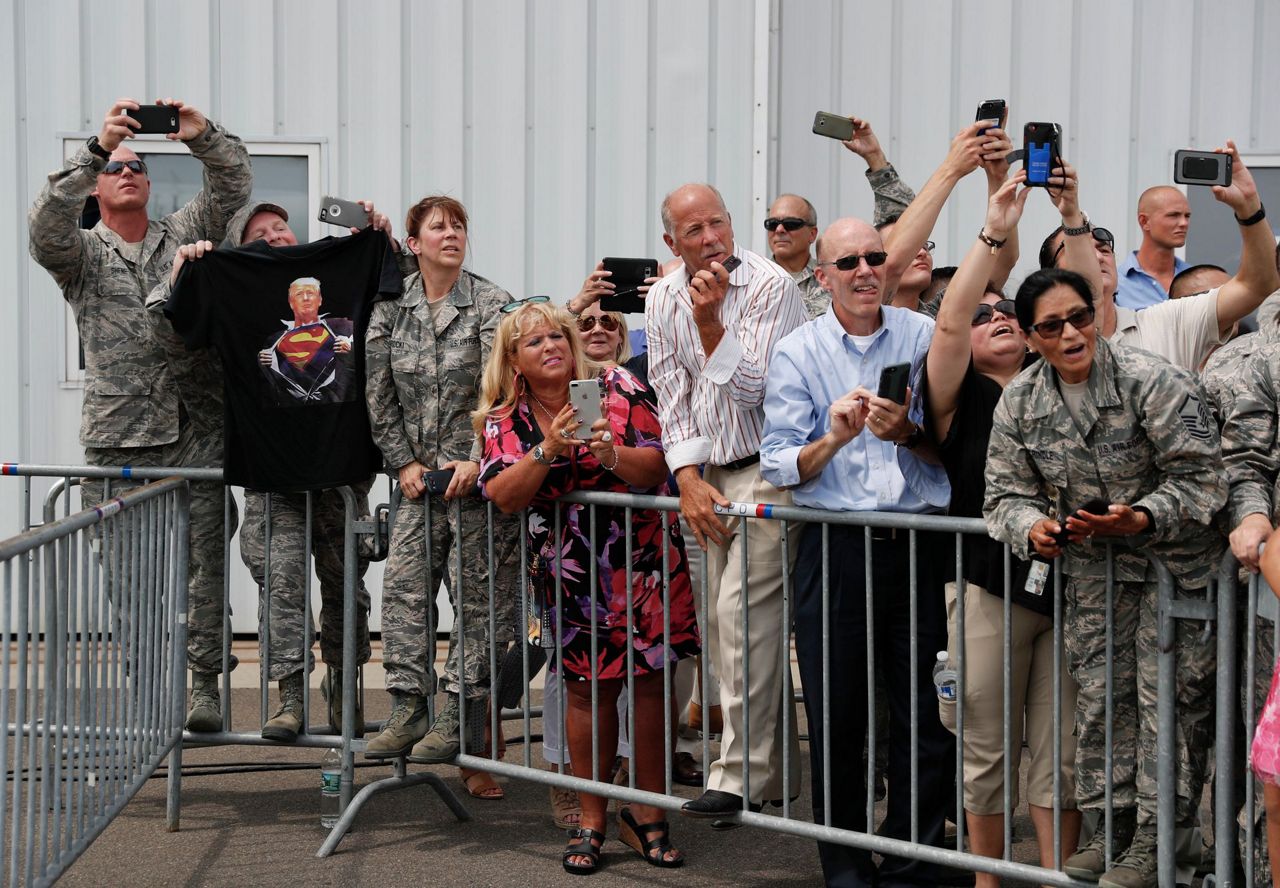 Trump at Hamptons fundraiser hosted by hot dog magnate