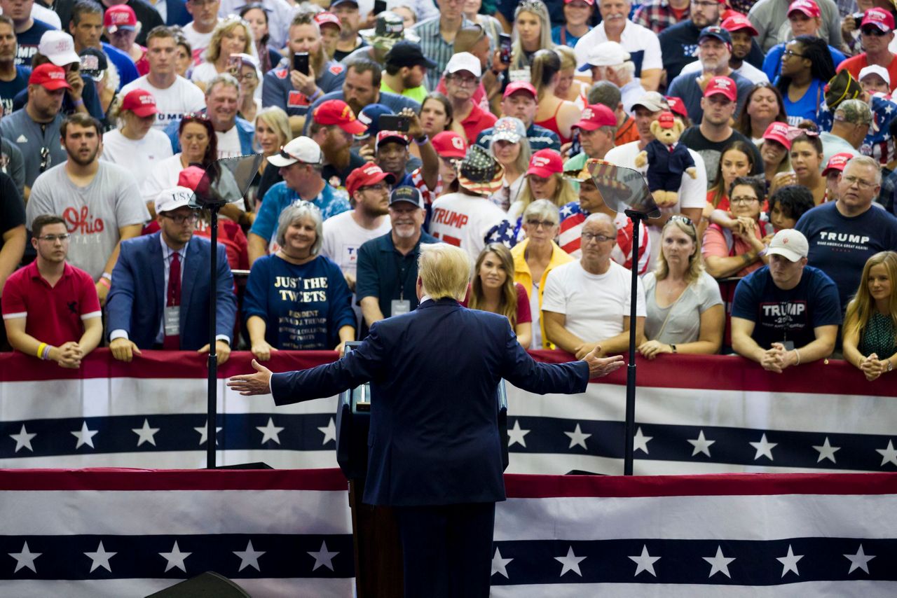 The Latest: Thousands line up hours ahead of Trump rally