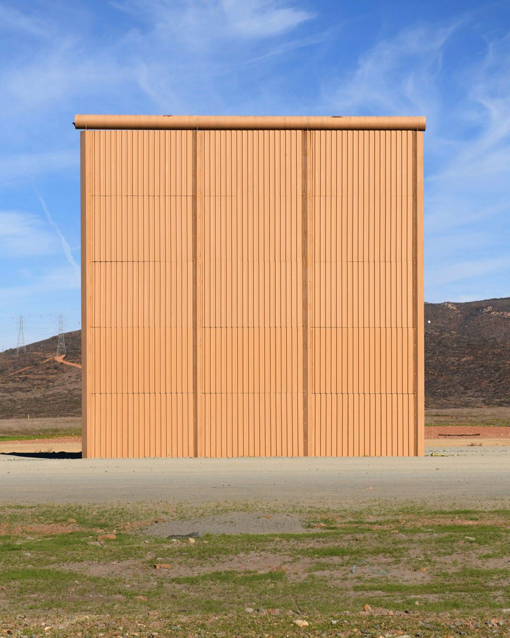 AP PHOTOS: Wall prototypes sit on the US-Mexico border