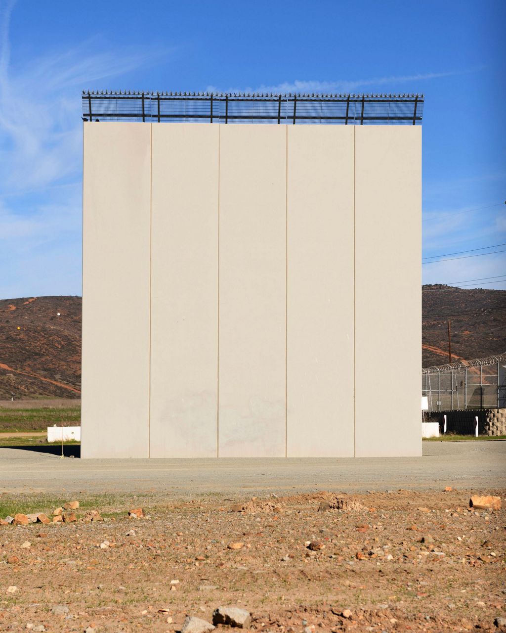 AP PHOTOS: Wall prototypes sit on the US-Mexico border