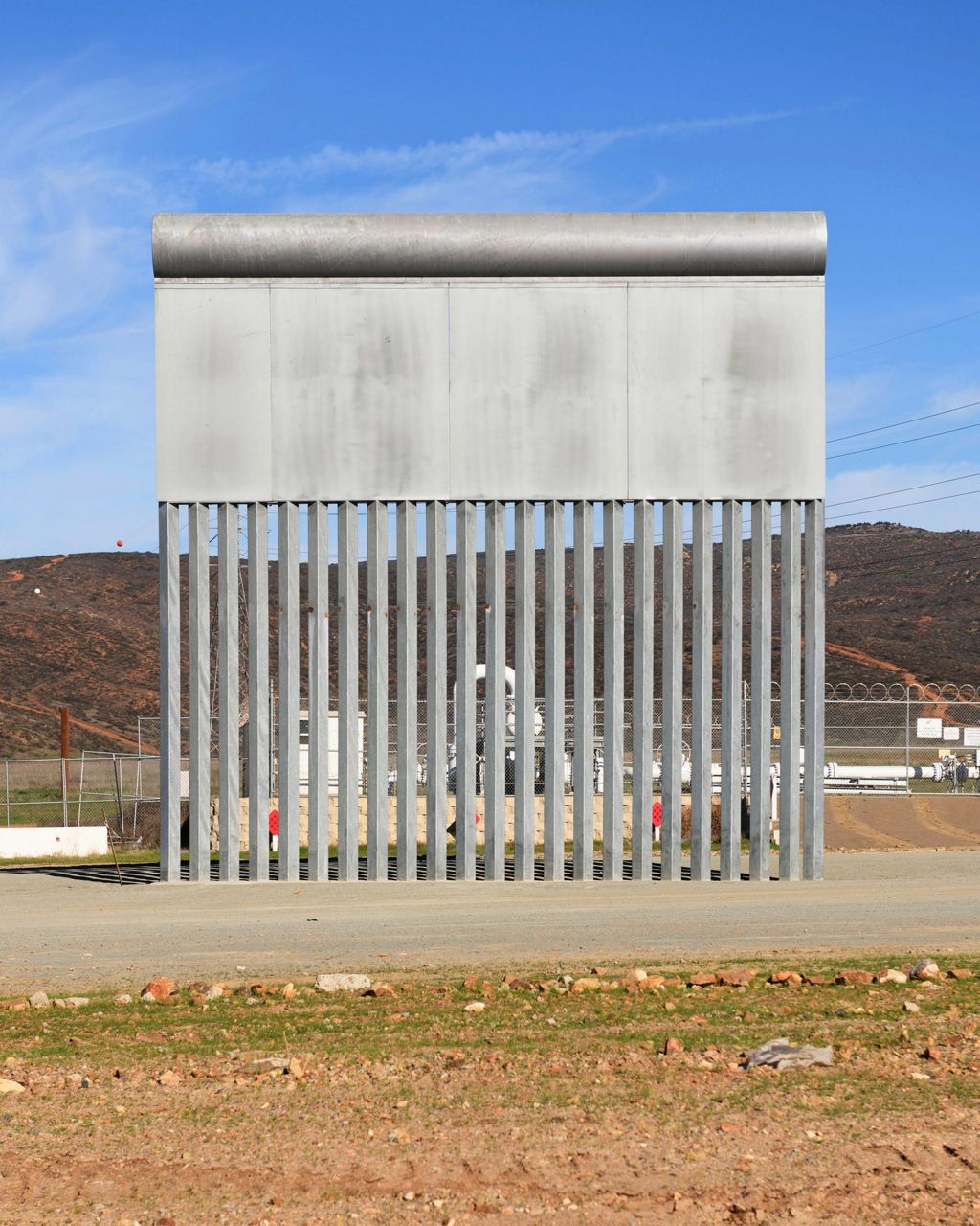 AP PHOTOS: Wall prototypes sit on the US-Mexico border