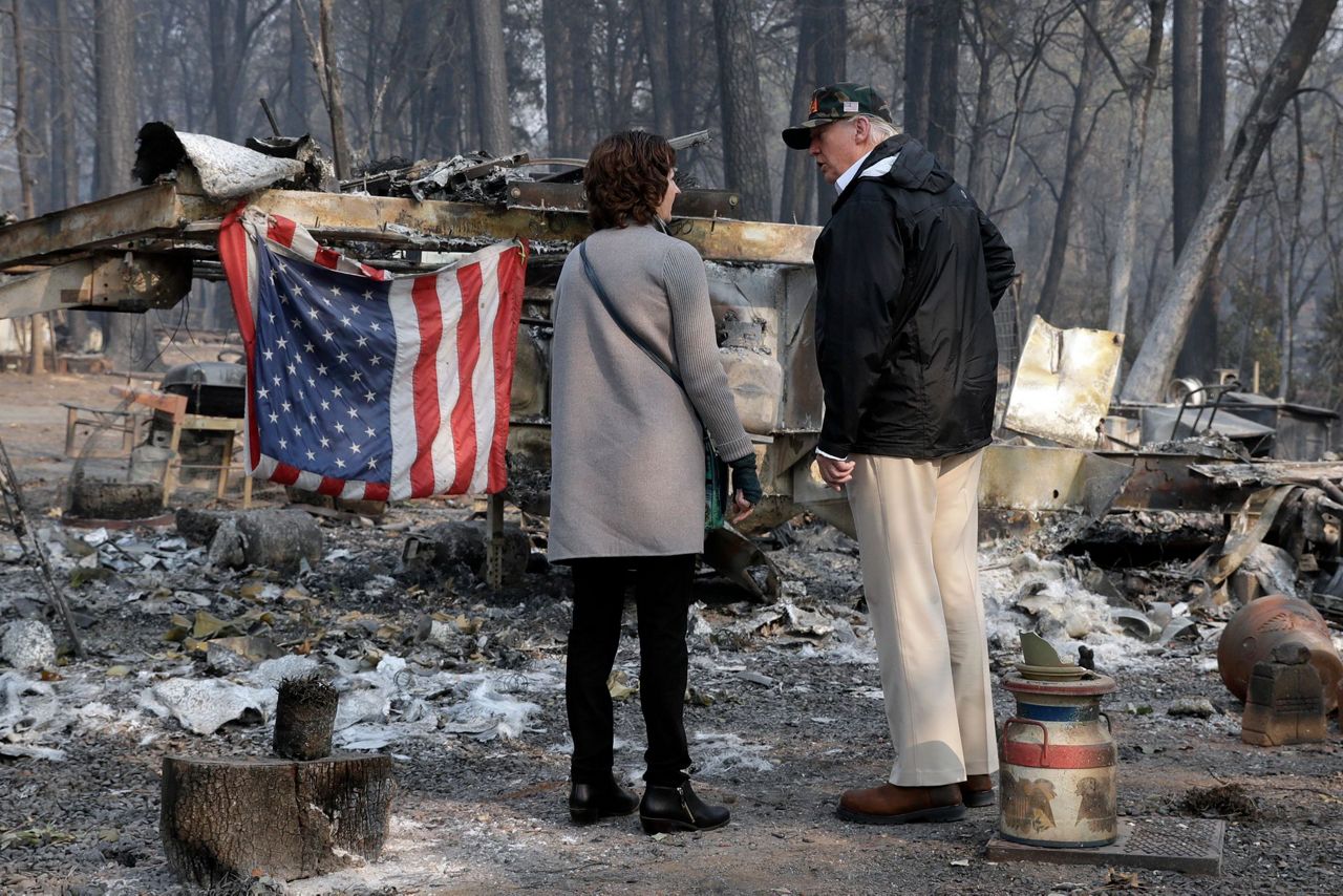 Trump to visit California fire scene as death toll rises