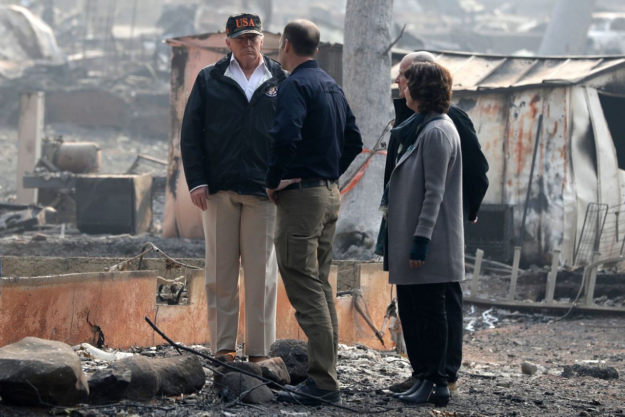 Trump to visit California fire scene as death toll rises