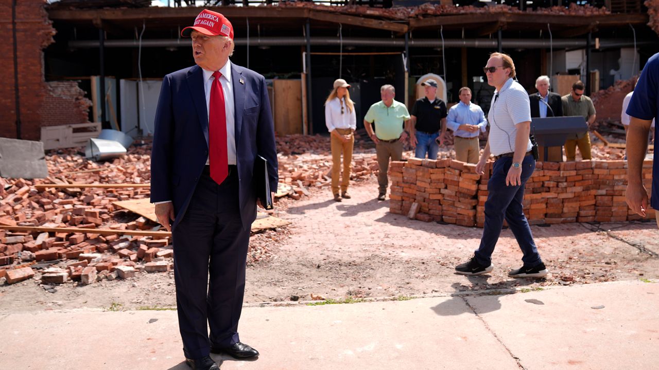 Trump visits Georgia to survey aftermath of Hurricane Helene