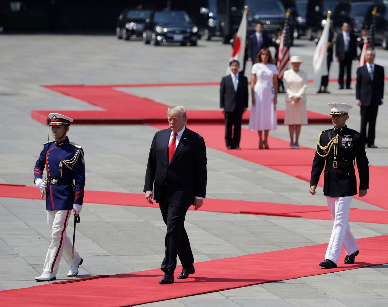 The Latest: Trump meets Japan's Emperor Naruhito