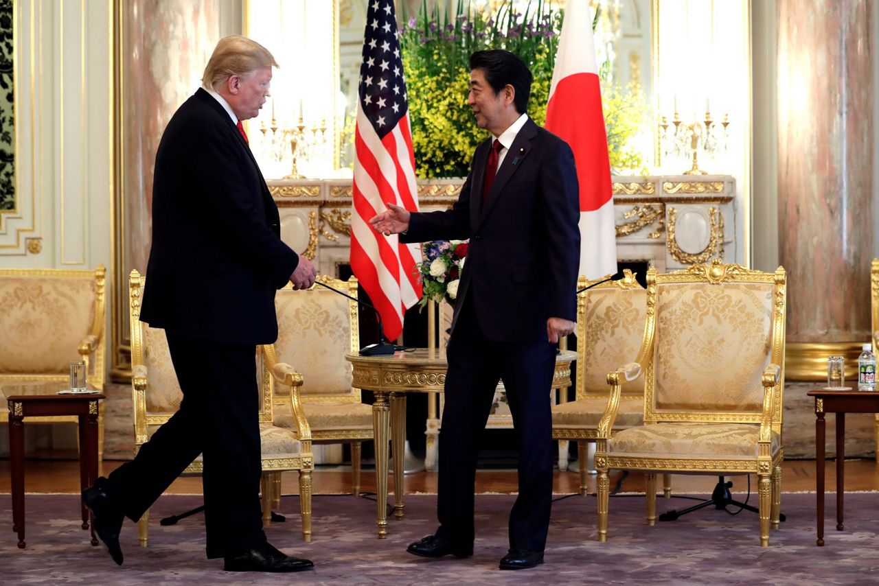 The Latest: Trump meets Japan's Emperor Naruhito