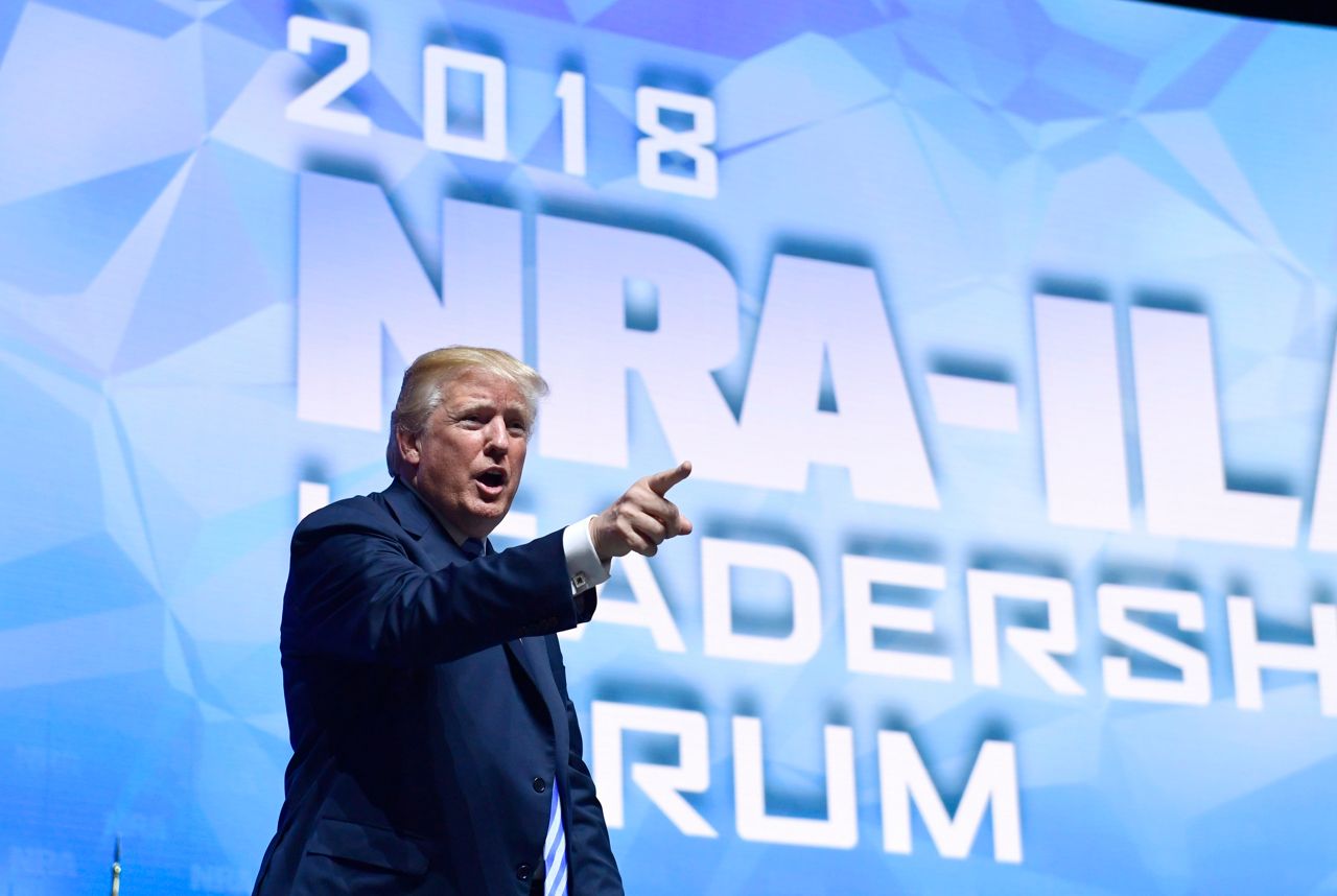 Trump to address NRA amid national gun control movement