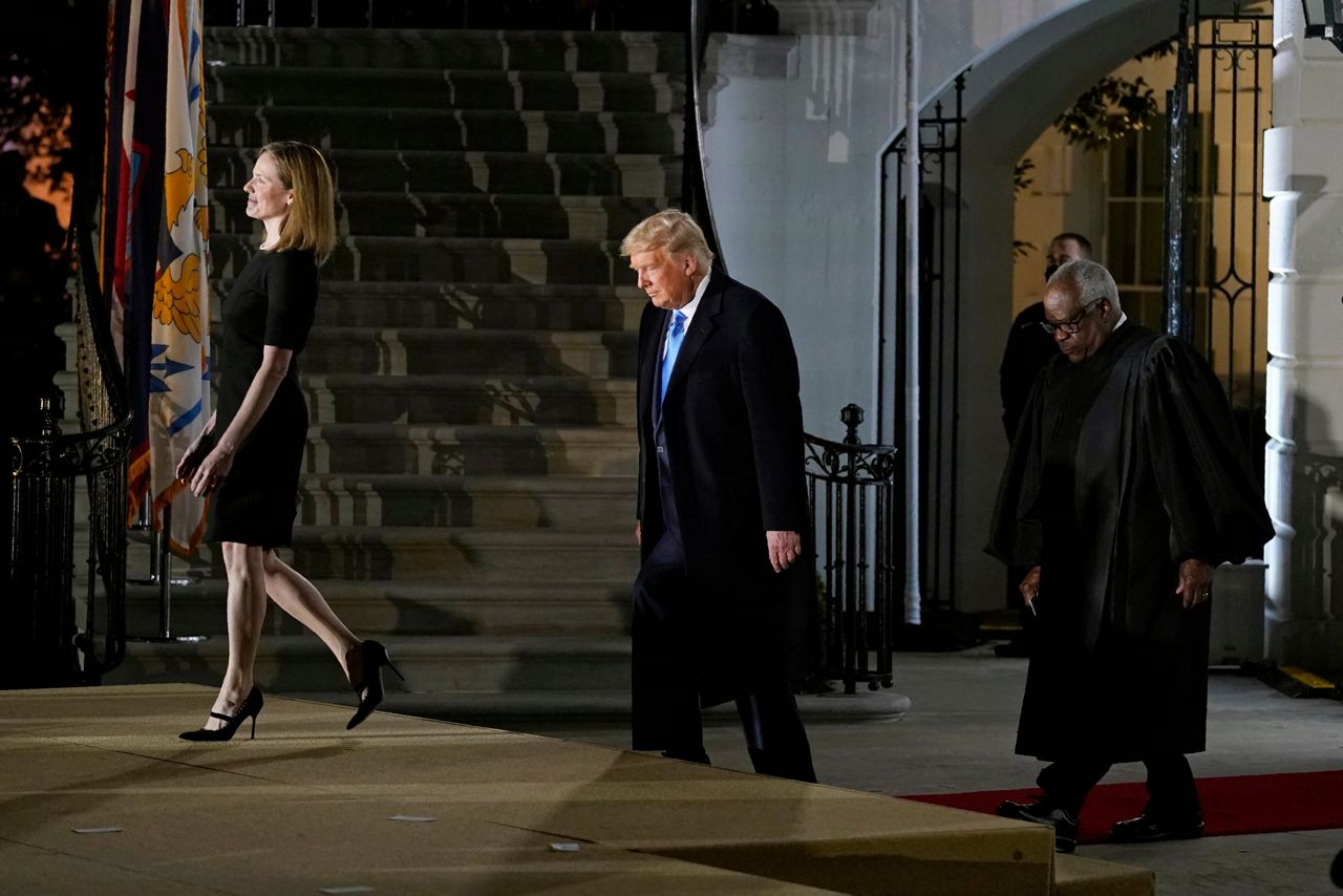 Barrett swearing-in differs markedly from 'superspreader'