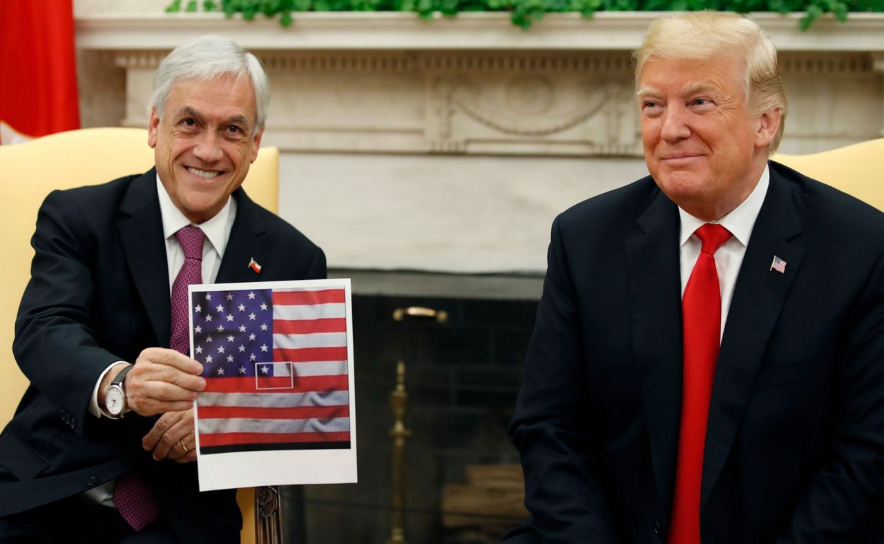 Trump hosting Chilean leader at the White House