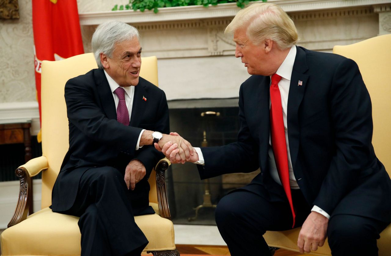 Trump hosting Chilean leader at the White House