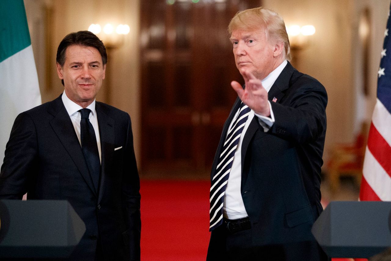 Trump meeting with Italy's Conte at White House