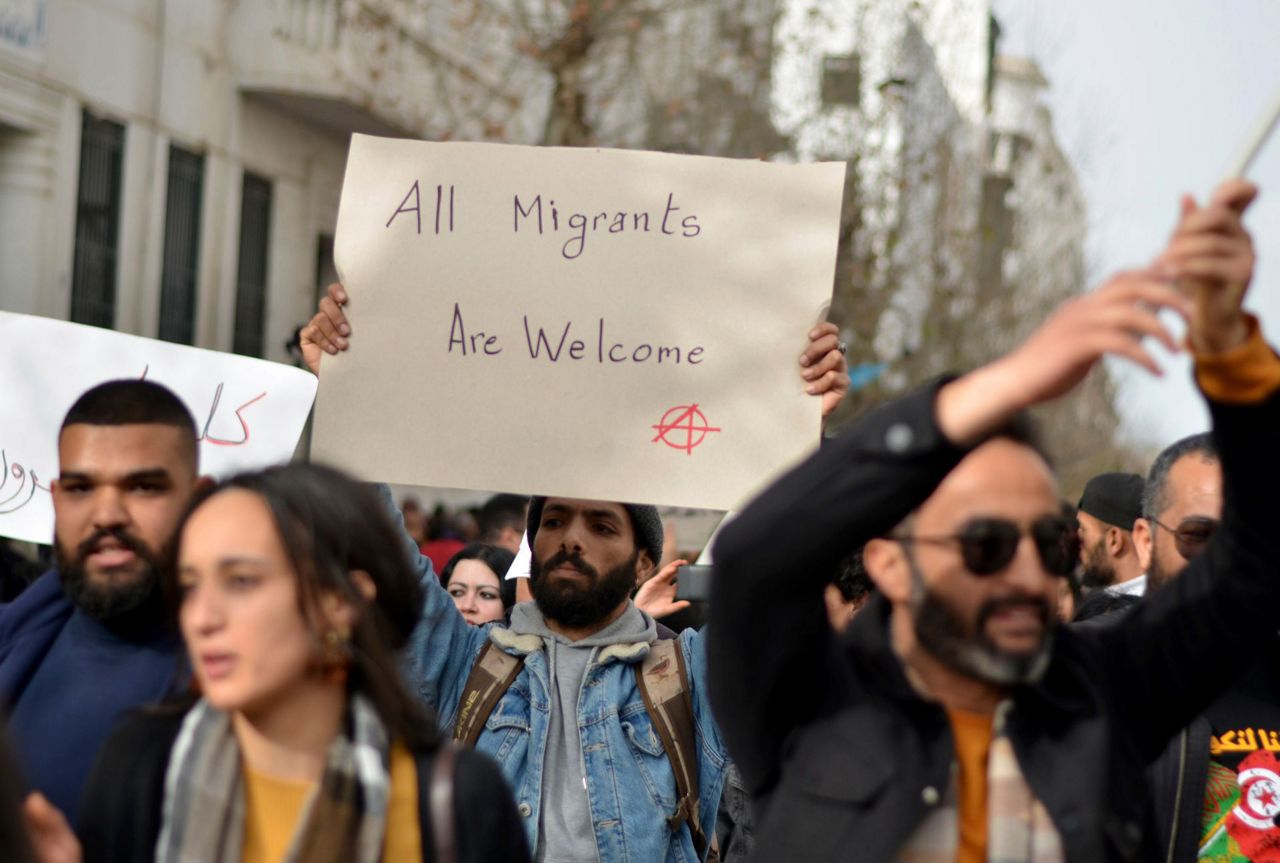 Hundreds Of Protesters Denounce Racism In Tunisia