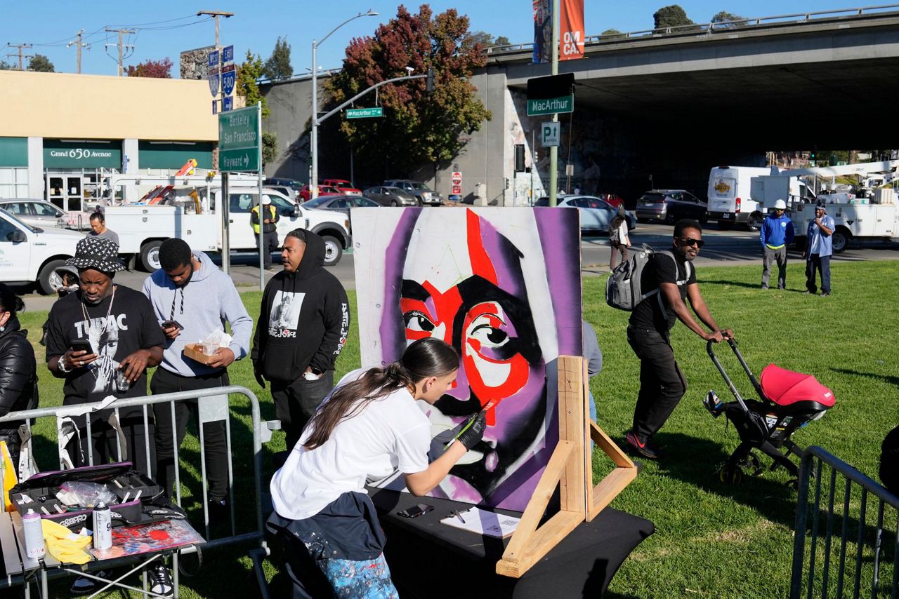 Tupac Shakur has an Oakland street named for him 27 years after his death