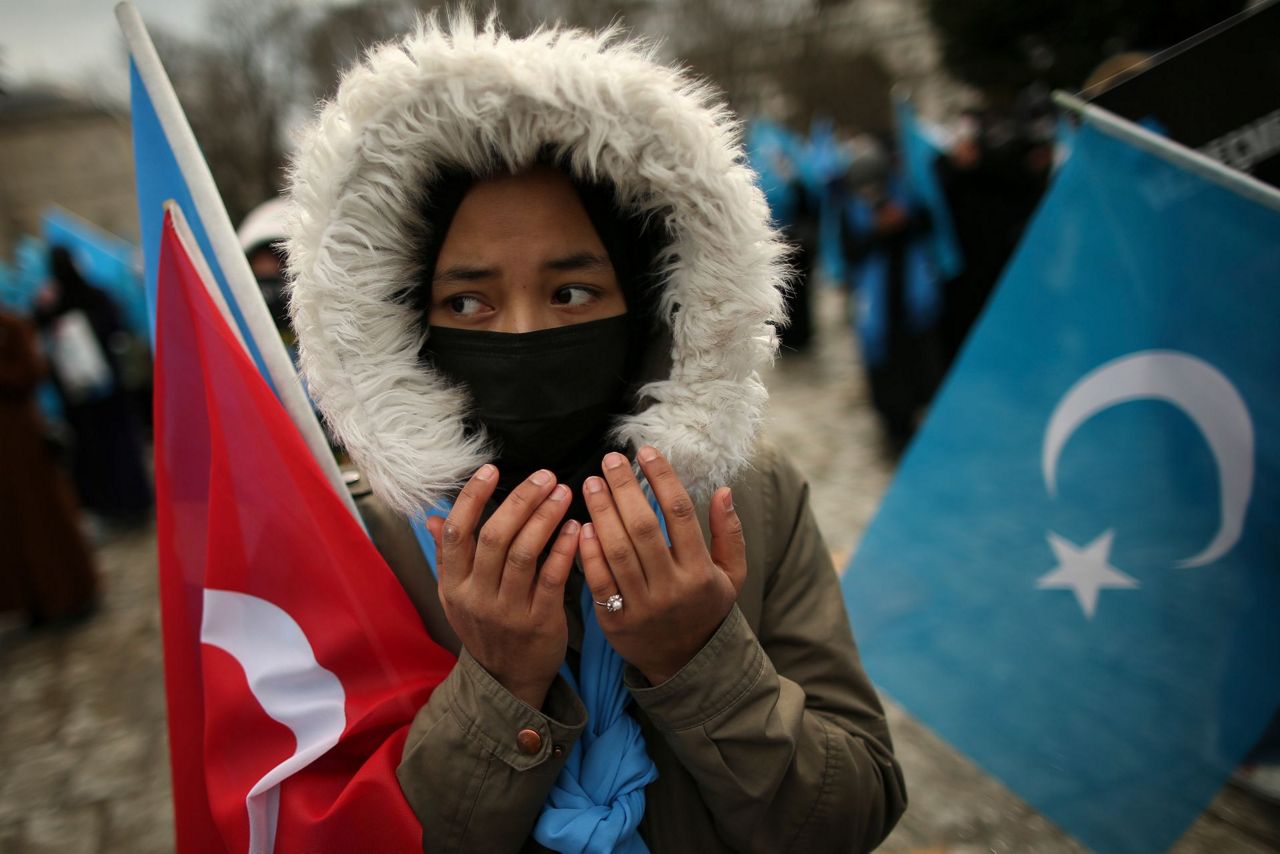 Uyghurs in Turkey protest Chinese foreign minister's visit