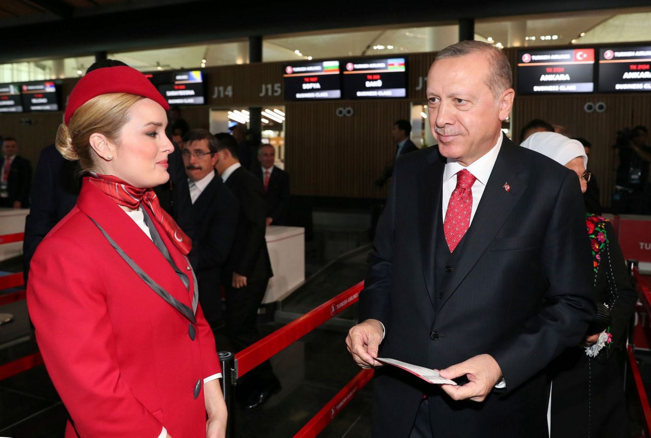 Turkey's president Erdogan to open new Istanbul airport