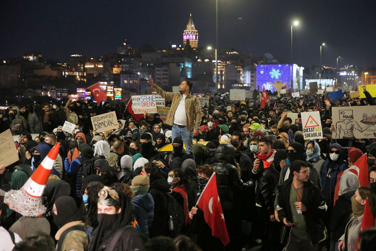 Turkey detains journalists as protests over the jailing of key Erdogan ...