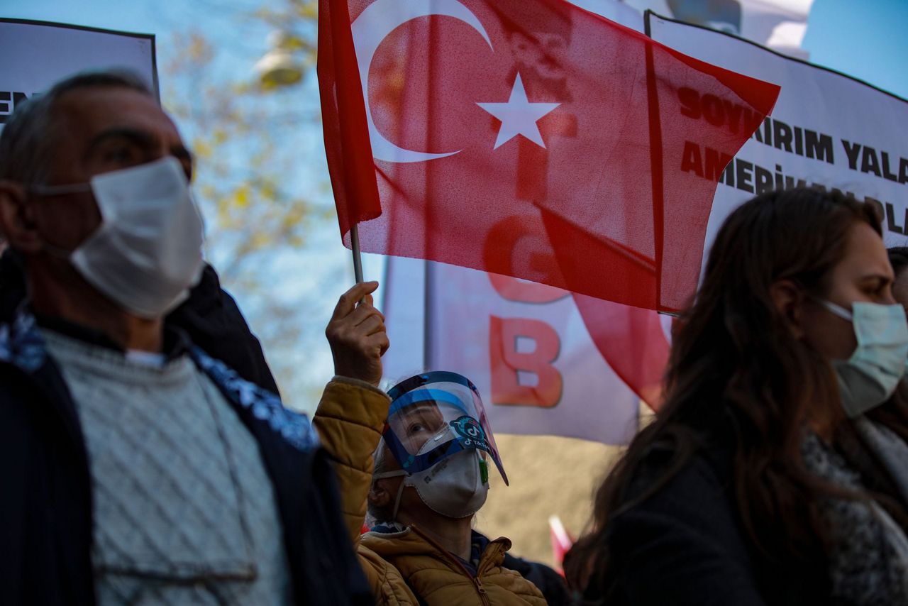 Turks demonstrate against Biden's Armenian genocide decision