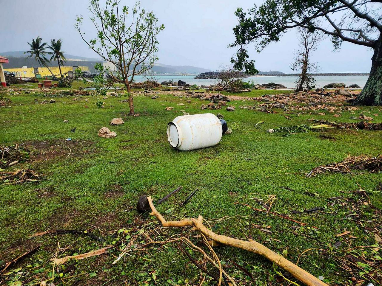 Guam 'very blessed' with no early reports of major damage in the messy ...