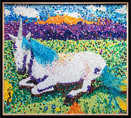 Waste plastic gets turned into art