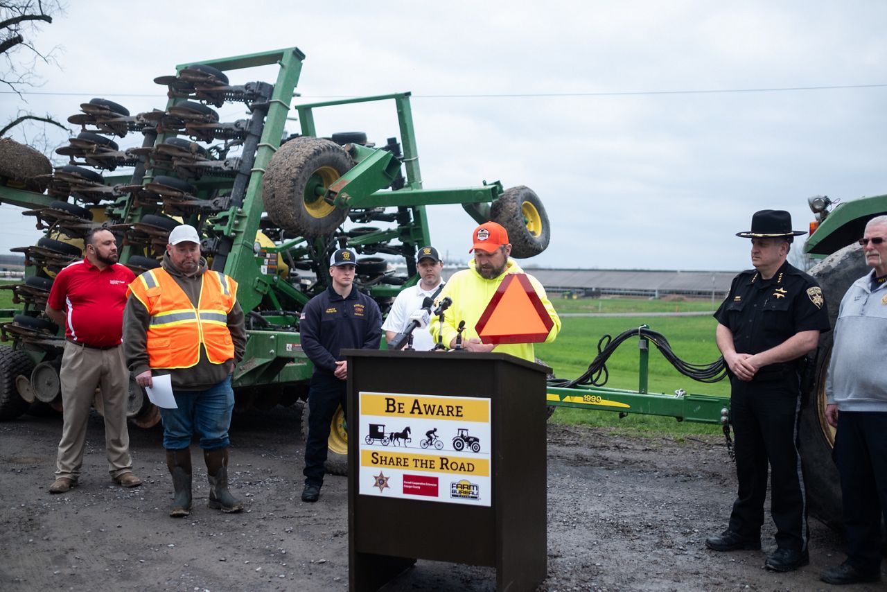 Farmers urge the public to be safe on the road