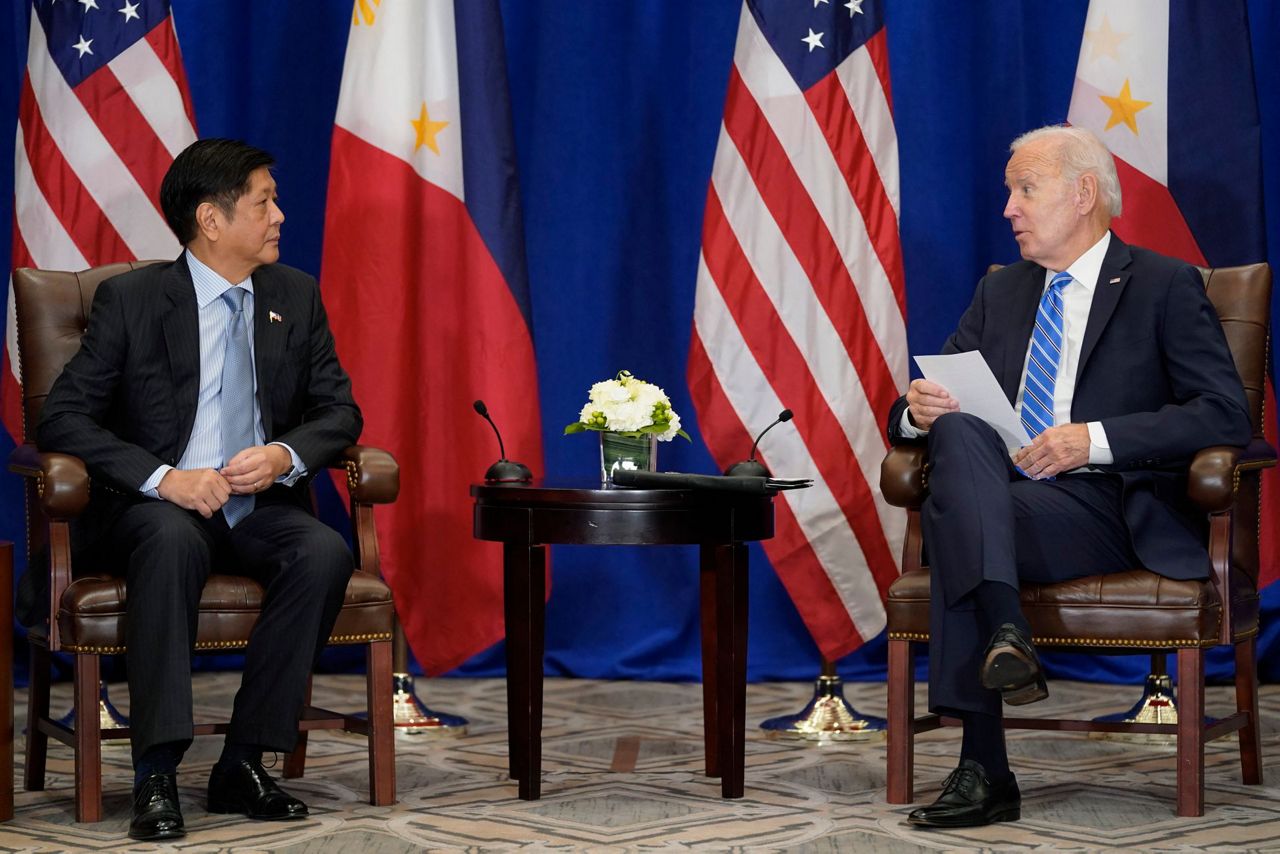 Biden holds his first meeting with Philippine leader Marcos