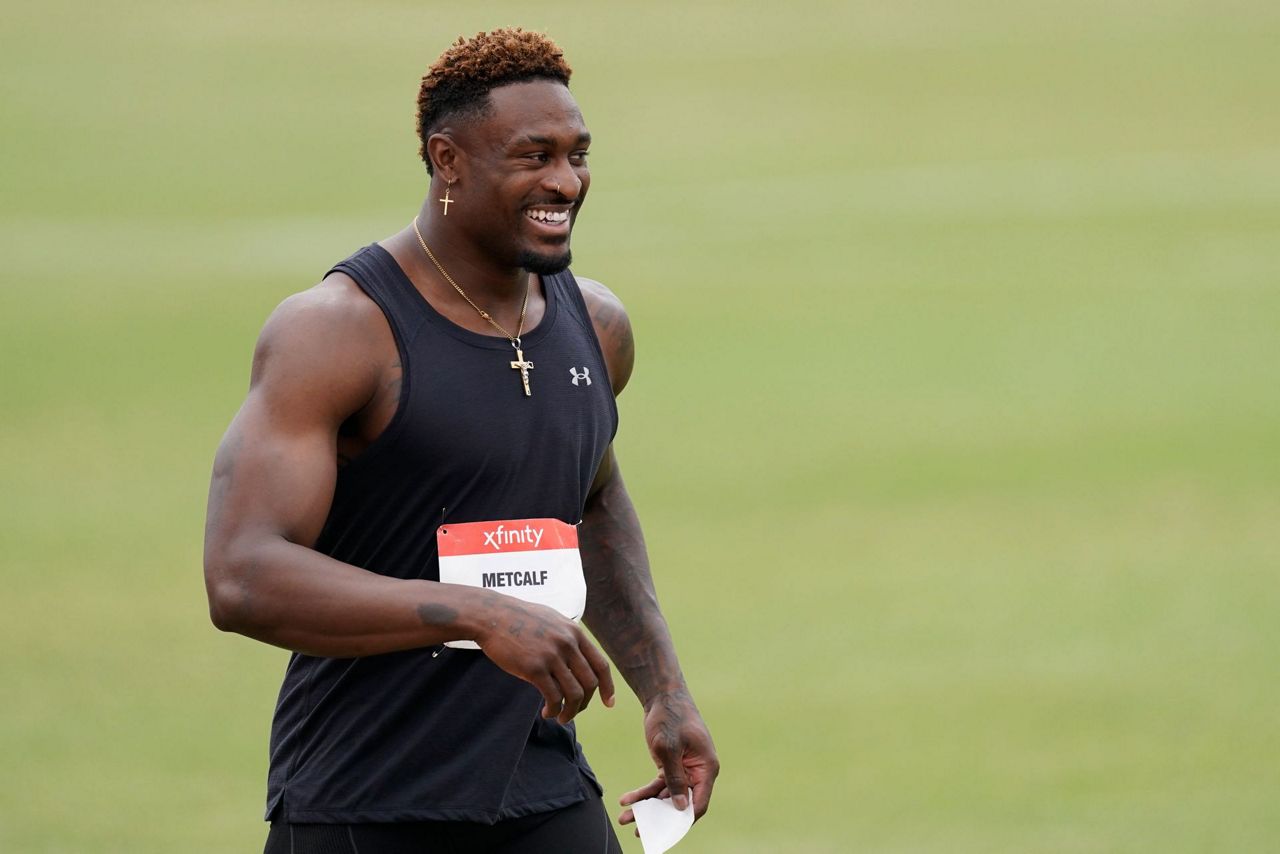 Metcalf turns in respectable 100 time, finishes last in heat