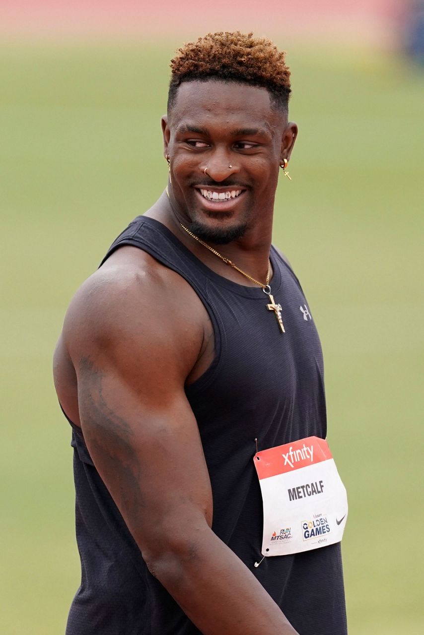 Metcalf turns in respectable 100 time, finishes last in heat