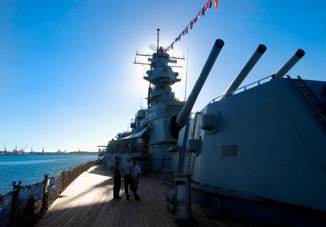 USS Missouri undergoes restoration ahead of war anniversary