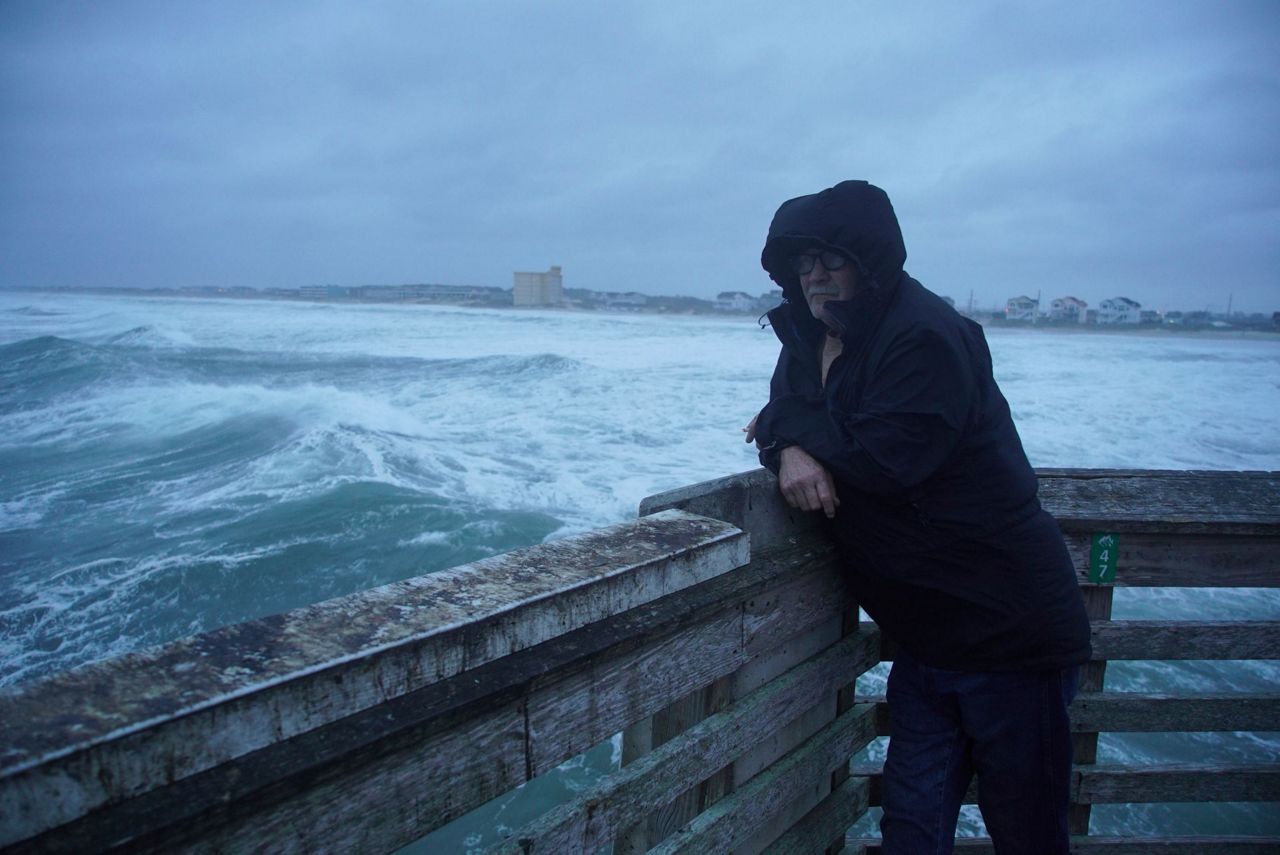 Hurricane Erin stirs up strong winds, floods part of main highway as it ...