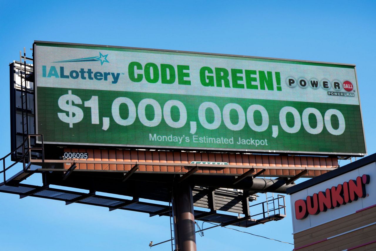 $1 billion Powerball jackpot up for grabs Monday night