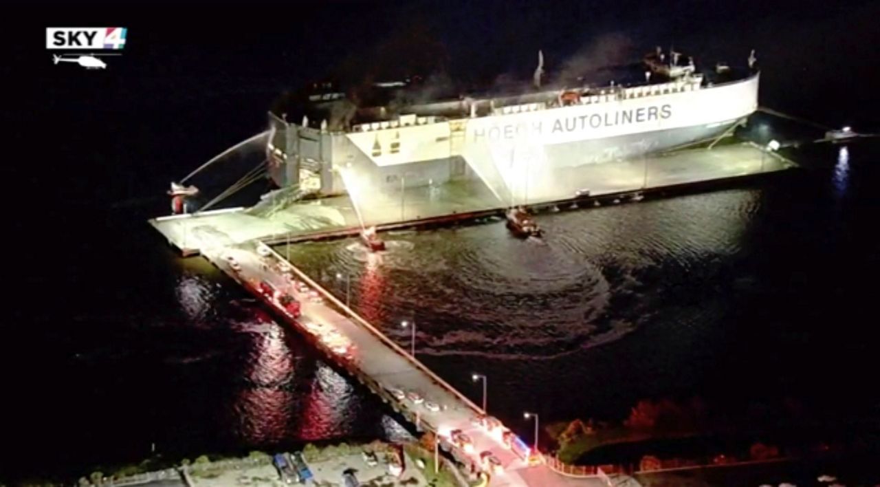 9 firefighters hospitalized in Florida after ship explosion