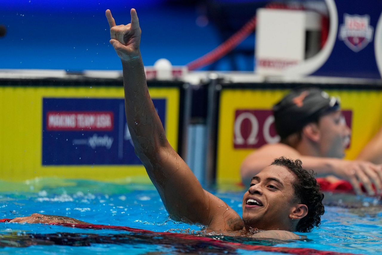Caeleb Dressel earns an individual race in Paris, winning 50 free at US ...