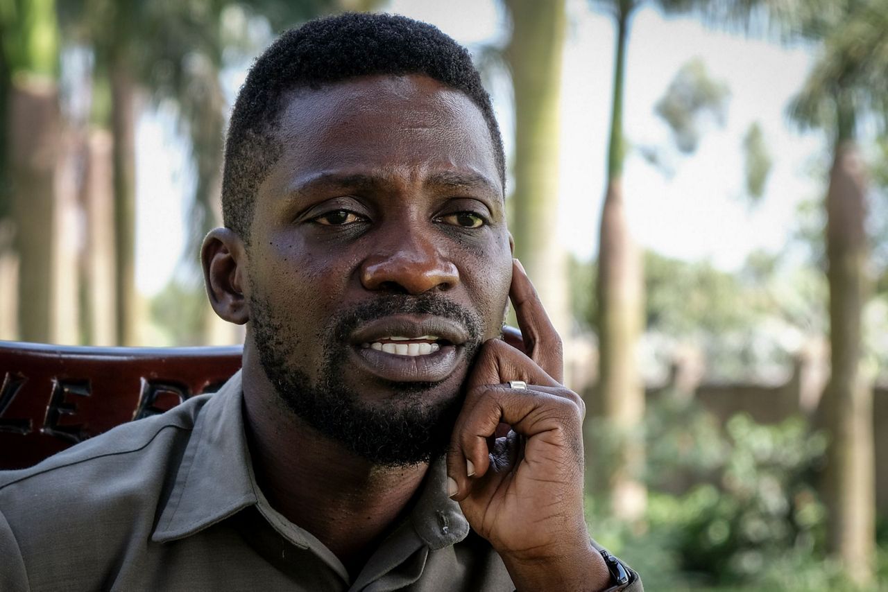 Ugandan opposition figure Bobi Wine objects to oil pipeline