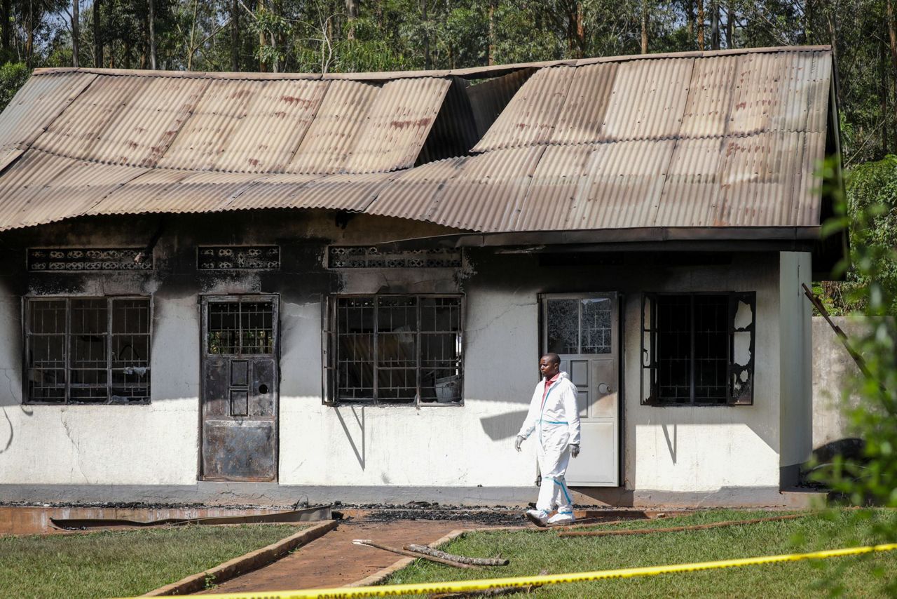 Police say 11, including kids, killed in Uganda school fire